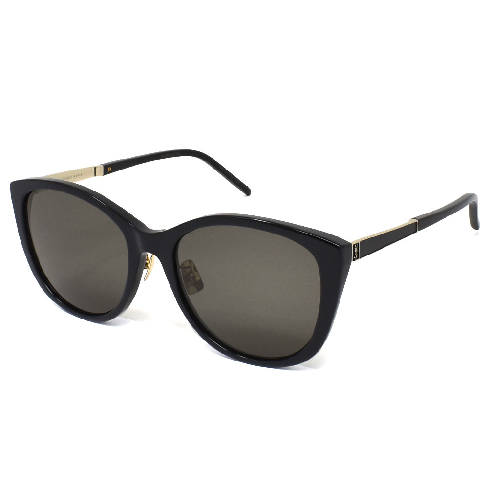 サンローランパリ (イヴサンローラン) サングラス メンズ レディース ウェリントン UVカット YSL ブラック&グレー SL M 71 K ...