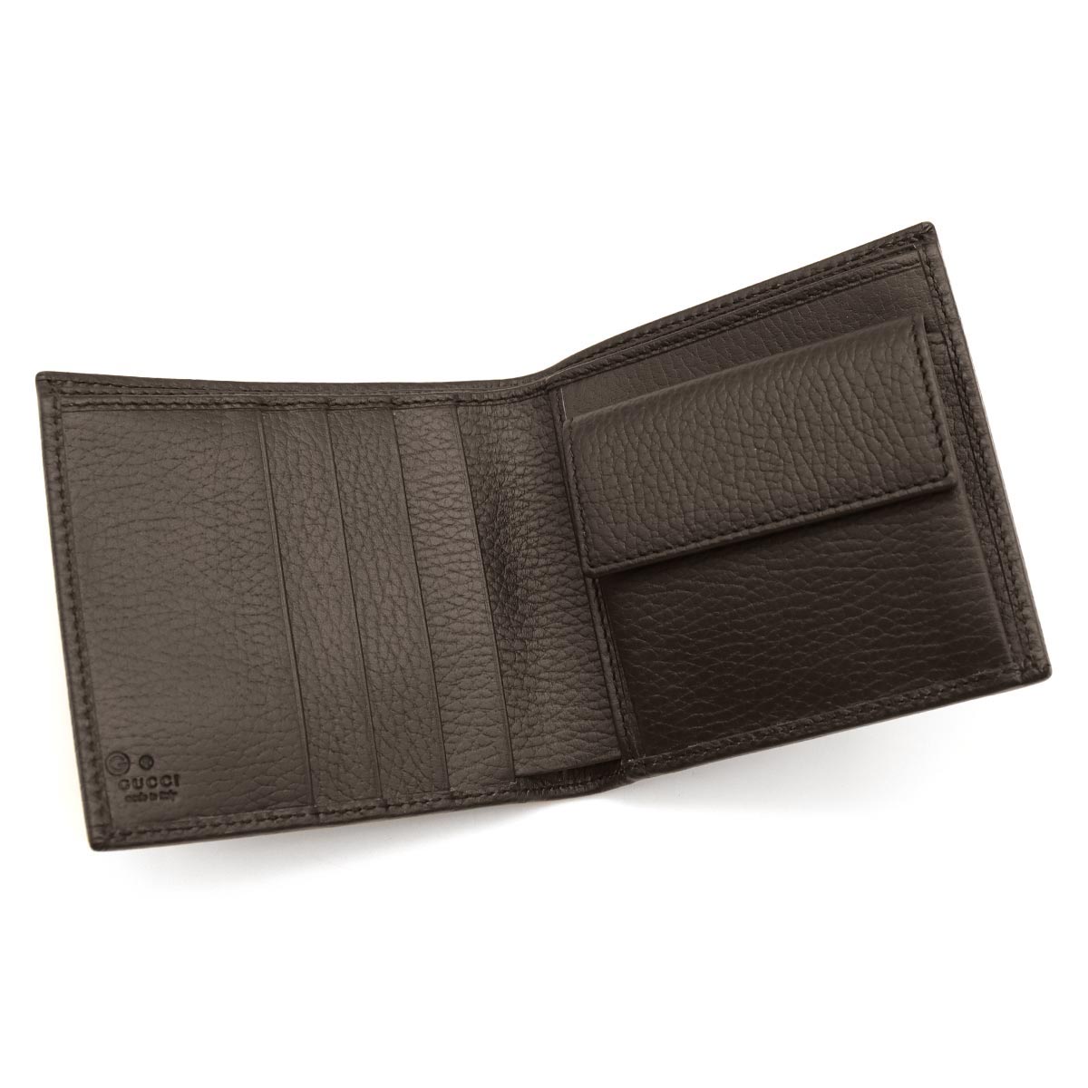 グッチ 二つ折り財布 財布 メンズ GGキャンバス ベージュ&エボニー&ダークブラウン 150413 KY9LN 9903 GUCCI ...